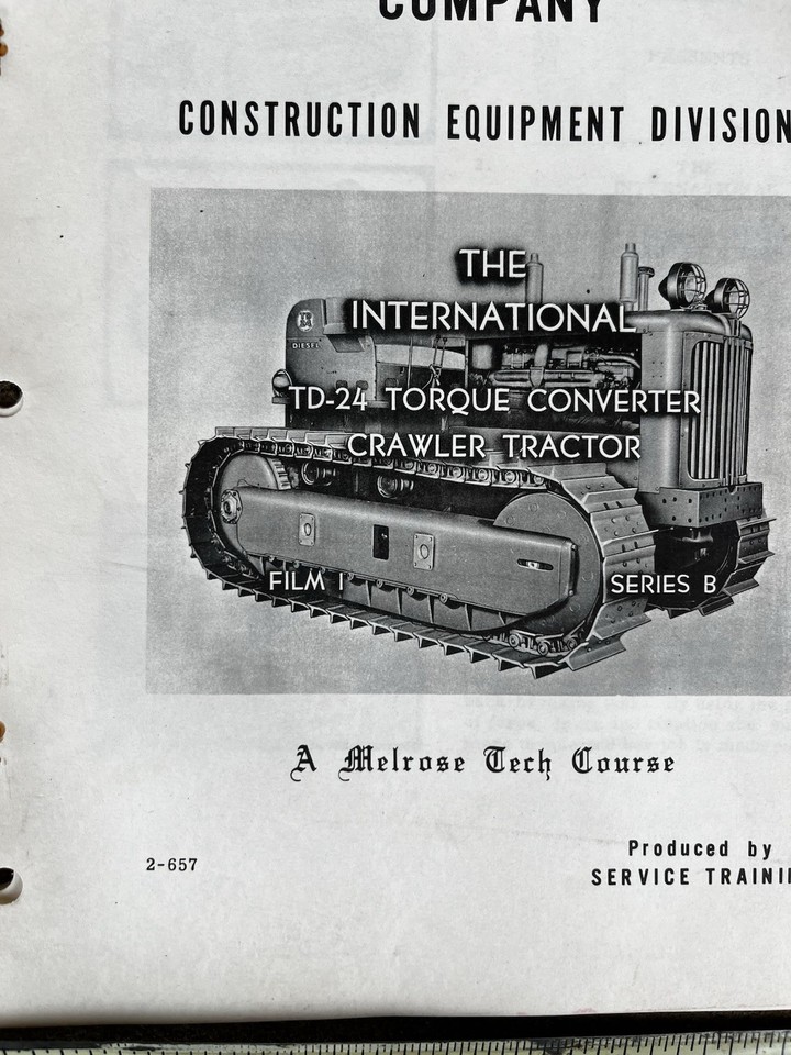 International Harvester TD24 Torque Converter Crawler Tractor Melrose ...