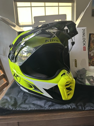 Klim Krios Pro Adventure Motorcycle Helmet ADV Hi-Vis X-Large | eBay