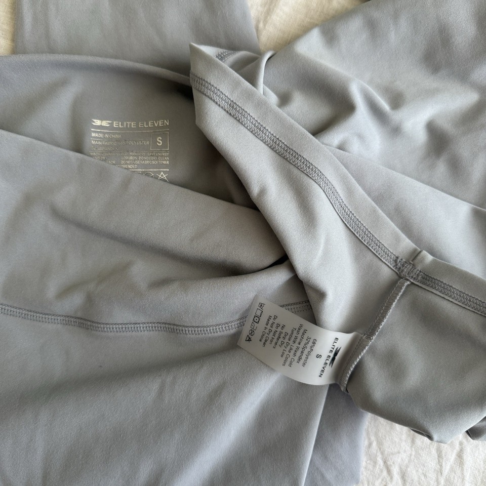 Elite Eleven | Grey Blue Leggings Crop Top Matching Set - Small | eBay ...