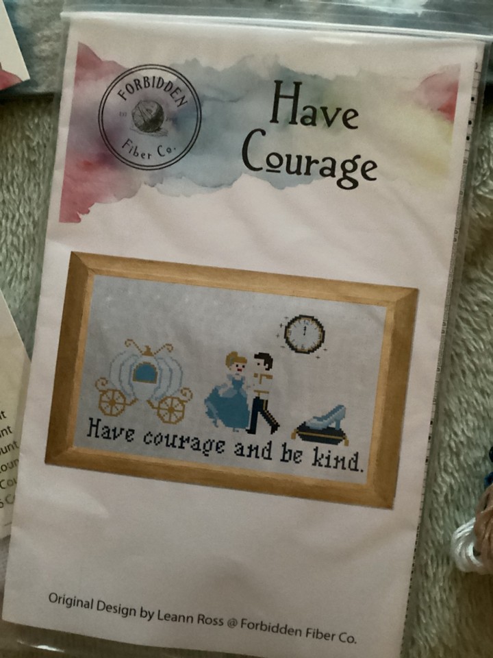Forbidden Fiber Co Mystery Kit - Cinderella 16C Aida, Pattern, Threads ...