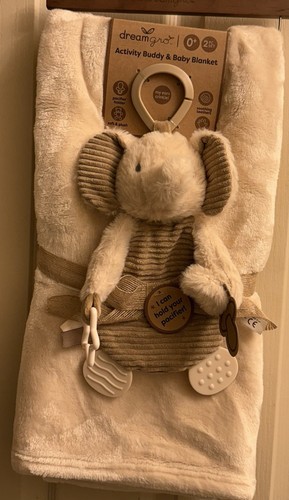 Dream Gro Activity Buddy & Baby Blanket Elephant Cream Color NEW | eBay