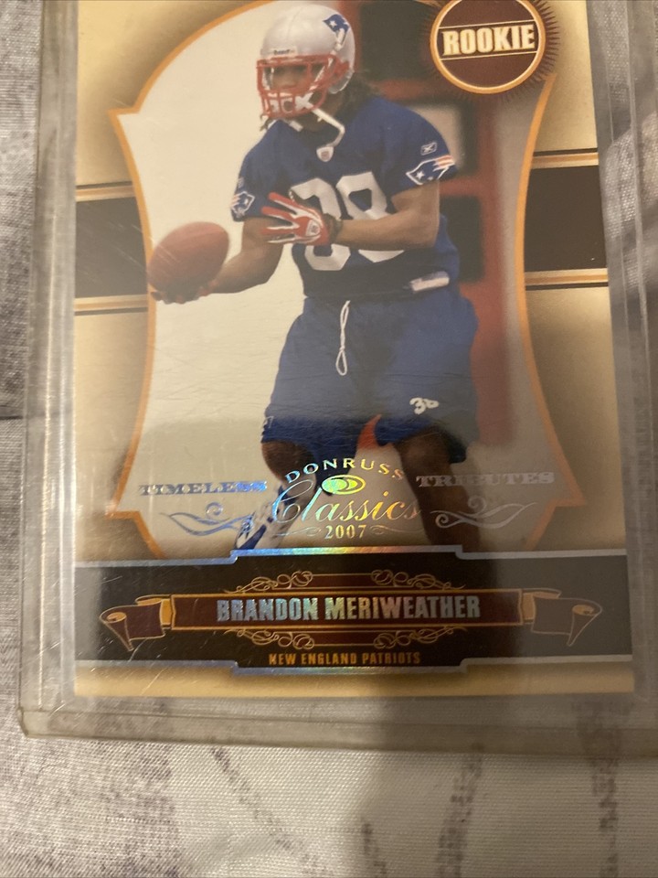 2007 Donruss Classics Football Card #219 Brandon Meriweather Rookie 11/ ...