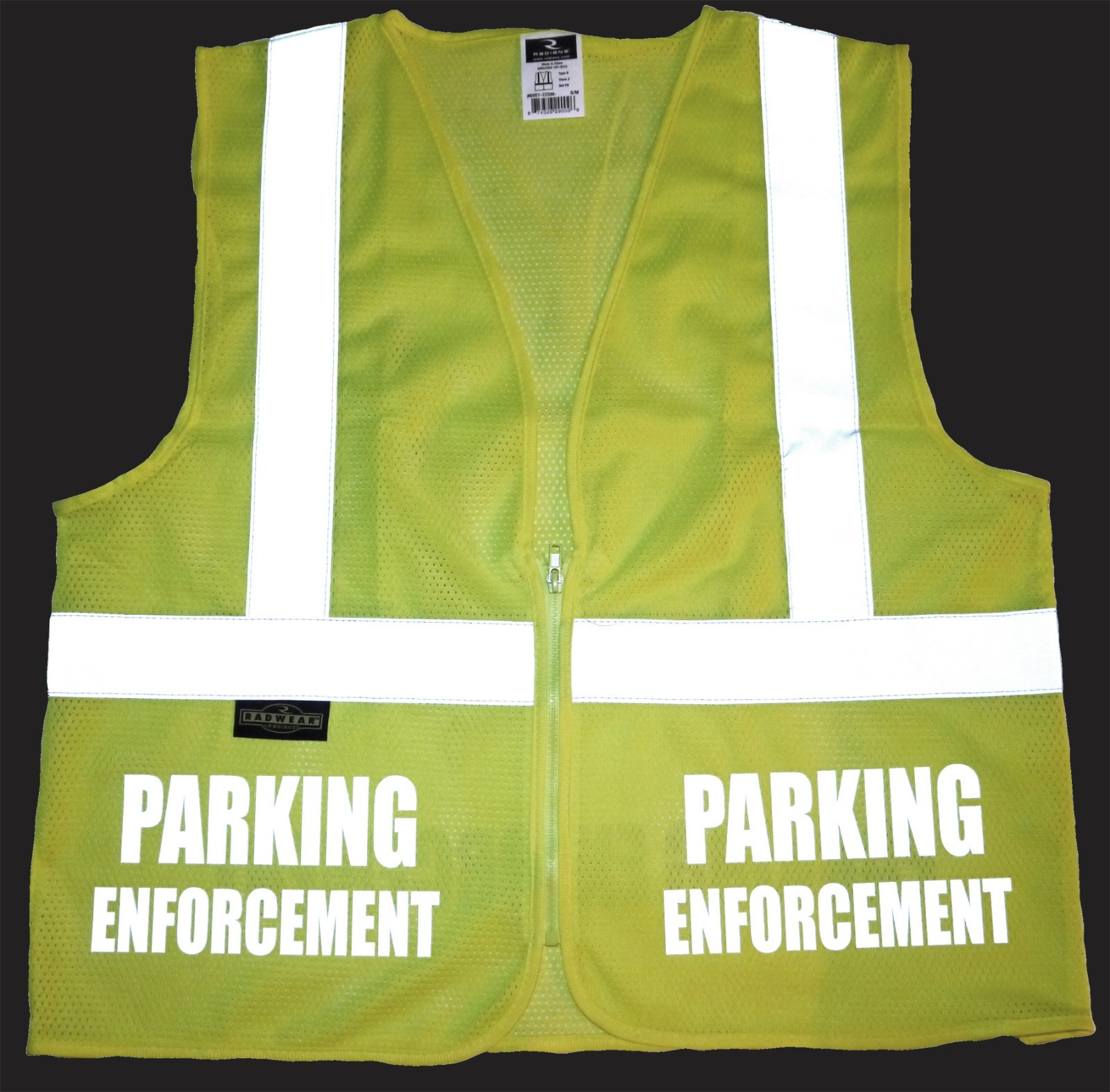 Parking Enforcement safety vest, REFLECTIVE design, High Visibility ...