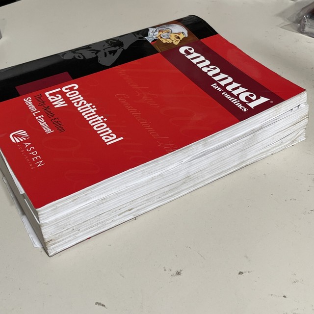 Emanuel Law Outlines Ser.: Emanuel Law Outlines for Constitutional Law ...