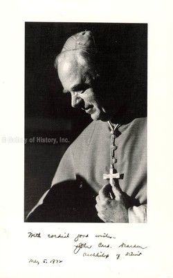 JOHN CARDINAL DEARDEN - PHOTOGRAPH SIGNED 05/05/1972 | eBay