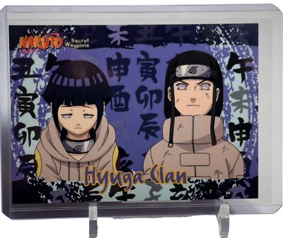 2007 Panini/Inkworks Naruto: Secret Weapons Promos Neji Hyuga Hinata #P ...