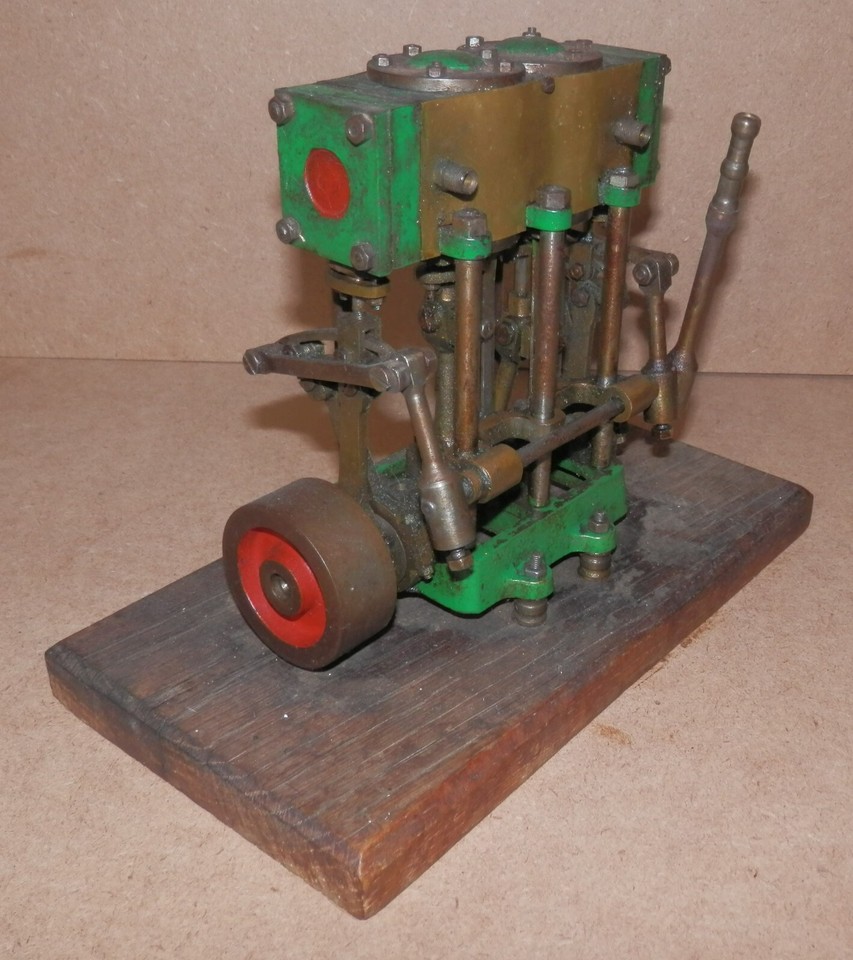 EARLY STUART MODELS LIVE STEAM TWIN LAUNCH MARINE ENGINE WITH REVERSE ...