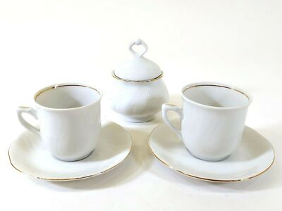 Vintage Korona Porcelain Demitasse Cup & Saucer Set – Gold Trim | eBay