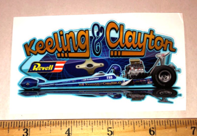 Keeling & Clayton Revell Top Fuel Dragster NHRA Drag Racing Decal ...
