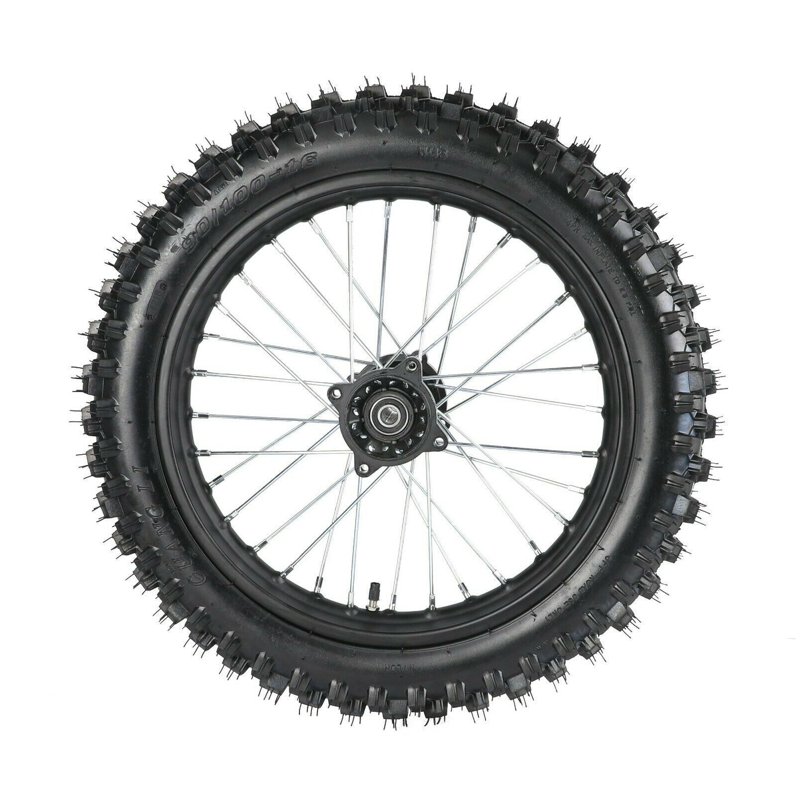 Knobby Front 70/100-19 + Rear 90/100-16 Tyre+Rim+Wheel Tube Assembly ...
