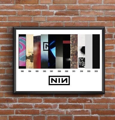 Nine Inch Nails - Discography- Multi Album Art Poster Print Great ...