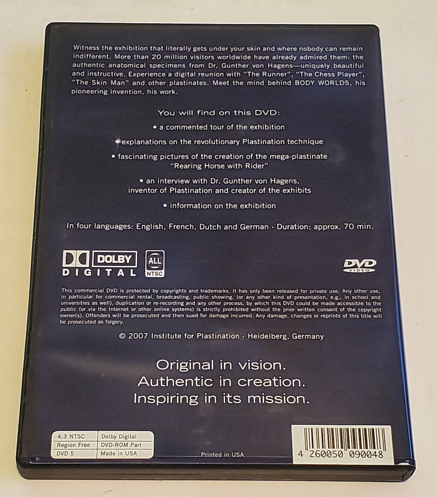 Body Worlds The Anatomical Exhibition of Real Human Bodies - DVD ...