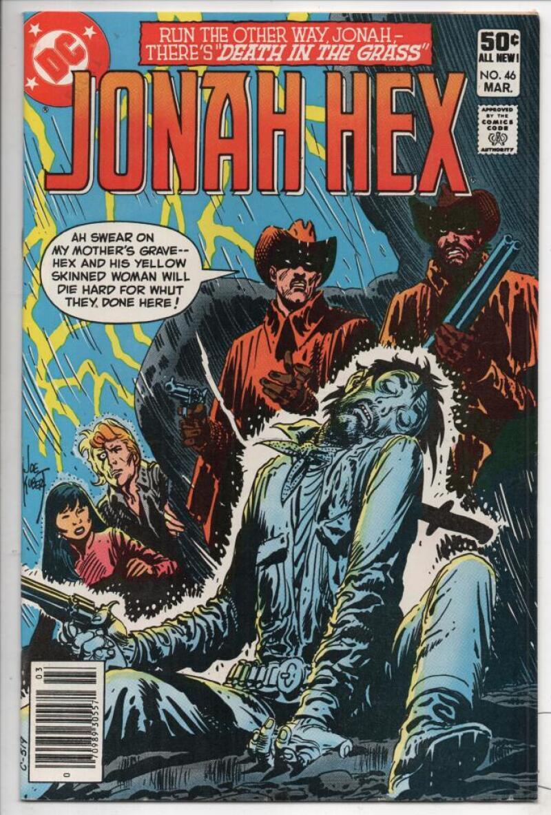JONAH HEX #46, VF/NM, Joe Kubert cvr, Scar, 1977 1981, more JH in store ...