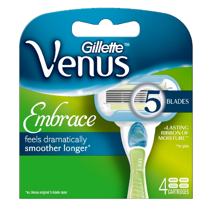 Gillette Venus Embrace Razor Refills 5 Blades (4 Carts) | eBay