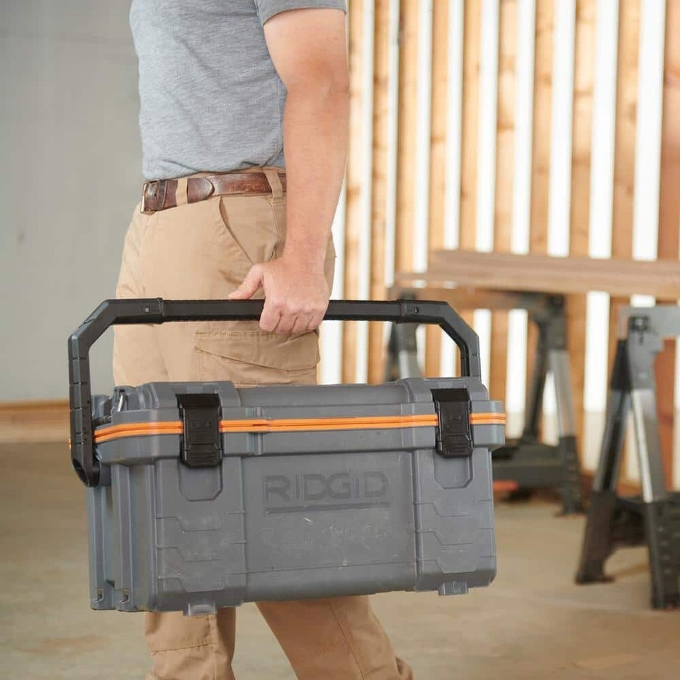 RIDGID Pro Gear Modular Cold Box Handles Lockable Stackable Tool ...