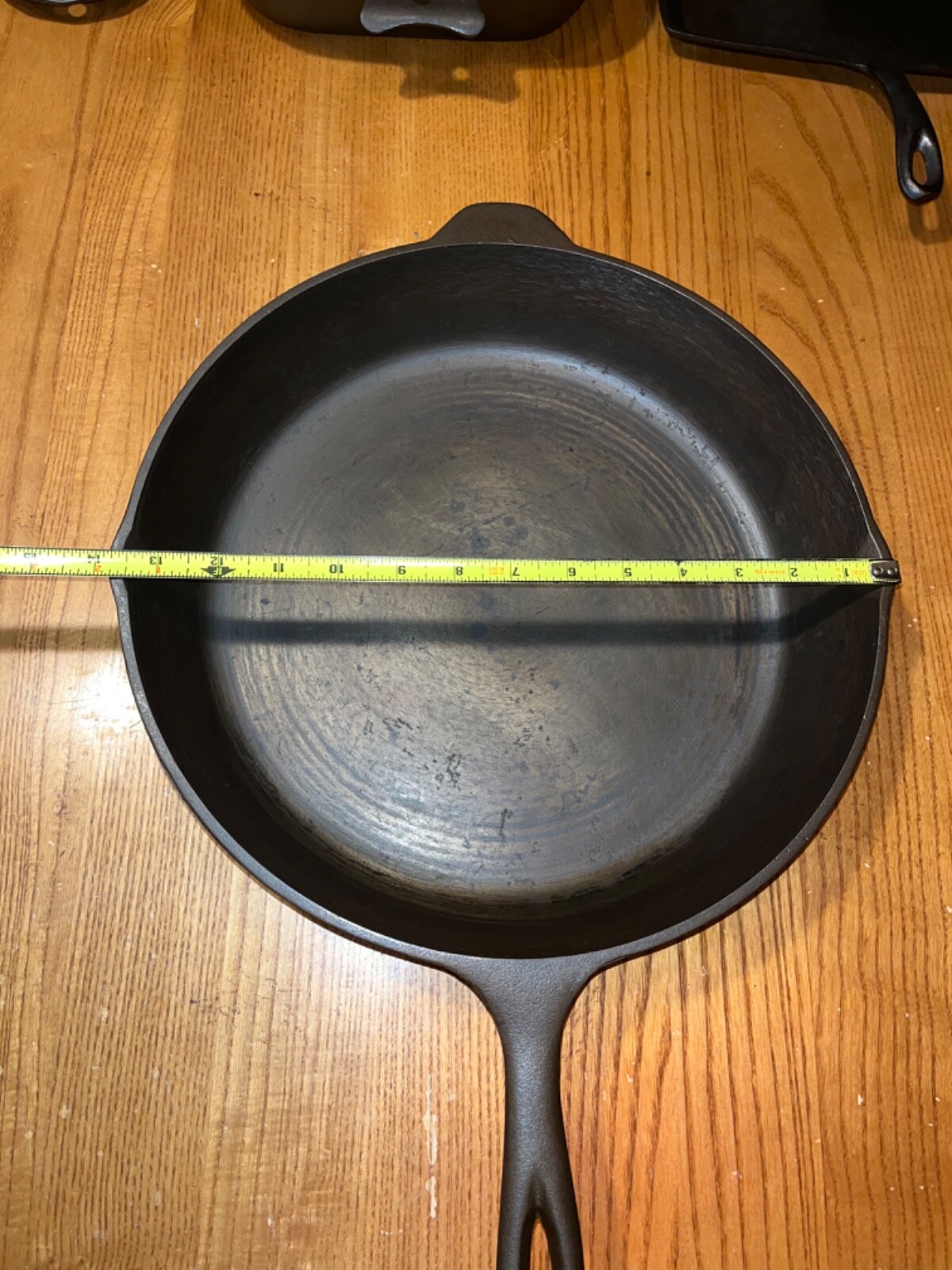 vintage Lodge #12 cast iron skillet 3 notch SK D made in U.S.A. | eBay