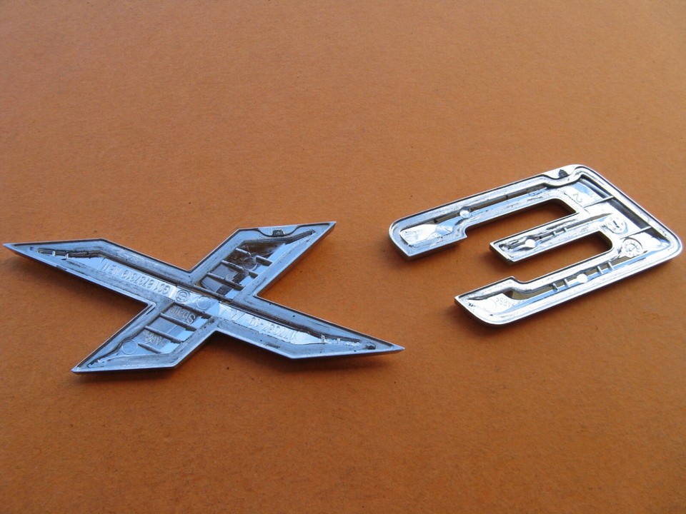 18 19 20 21 22 BMW X3 REAR TRUNK GATE EMBLEM LOGO BADGE SYMBOL CHROME ...
