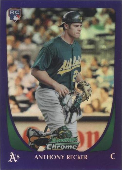 2011 Bowman Draft Picks & Prospects - Chrome Anthony Recker #46 Purple ...
