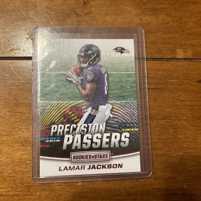 2018 Panini Rookies & Stars Precision Passers Lamar Jackson Football ...