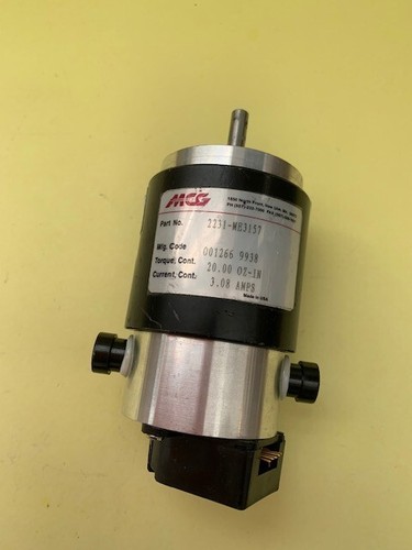 MCG DC SERVO MOTOR 2231-ME3157 , w/Encoder HEDS-5640 A06, Used ...