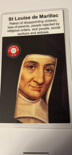 St.Louise de Marillac 3rd Class Relic Card | eBay