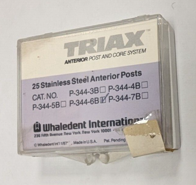 TRIAX ANTERIOR POST AND CORE System 25 Stainless Steel Anterior Posts P ...