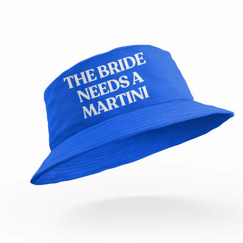 Hen Wedding Bucket Hat Bride Needs A Martini Party Novelty Funny Friend ...