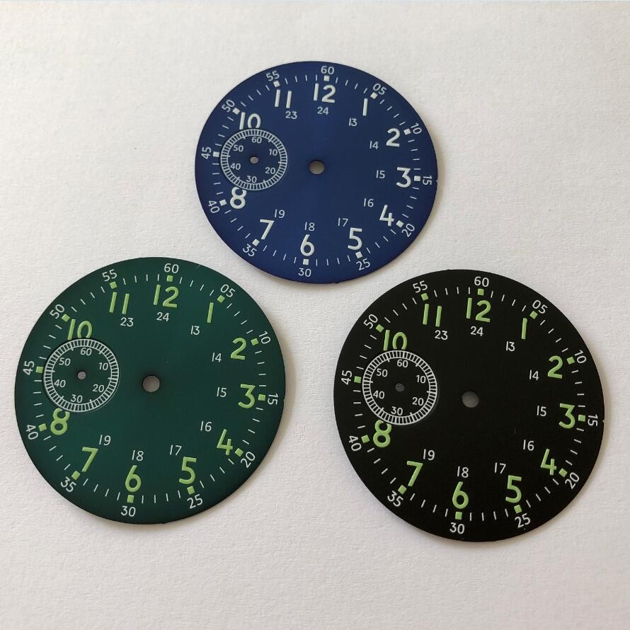 Watch Repair Replacement Parts 38.9mm Luminous Dial for ETA 6497/ST3600 ...
