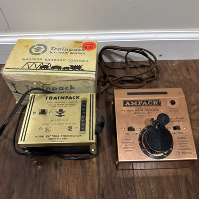 HO Model Train Transformer Controllers: AMPACK Model 402 + Trainpack ...