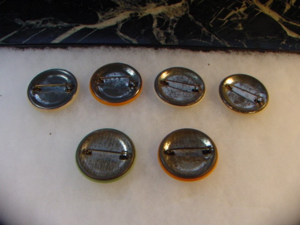 6 Vintage 1951-1956 Lake Ellerslie Fishing Club Lexington Ky Pinback ...