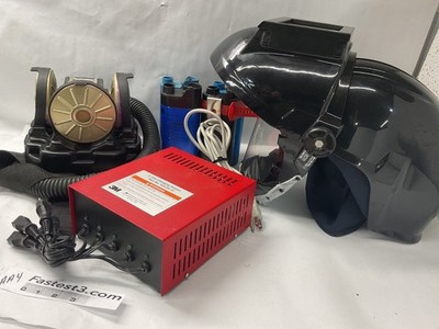 3M Racal Airstream Helmet breathe easy respiration system w charger ...