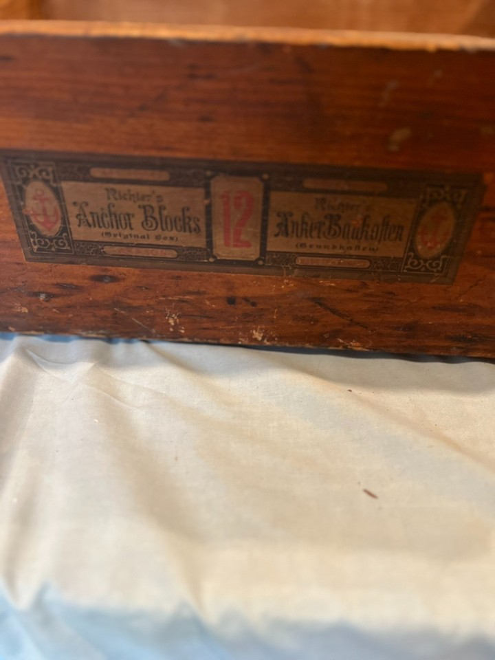 Antique Anker Stone Building Blocks (4 racks) Richter & Co (1900 ...