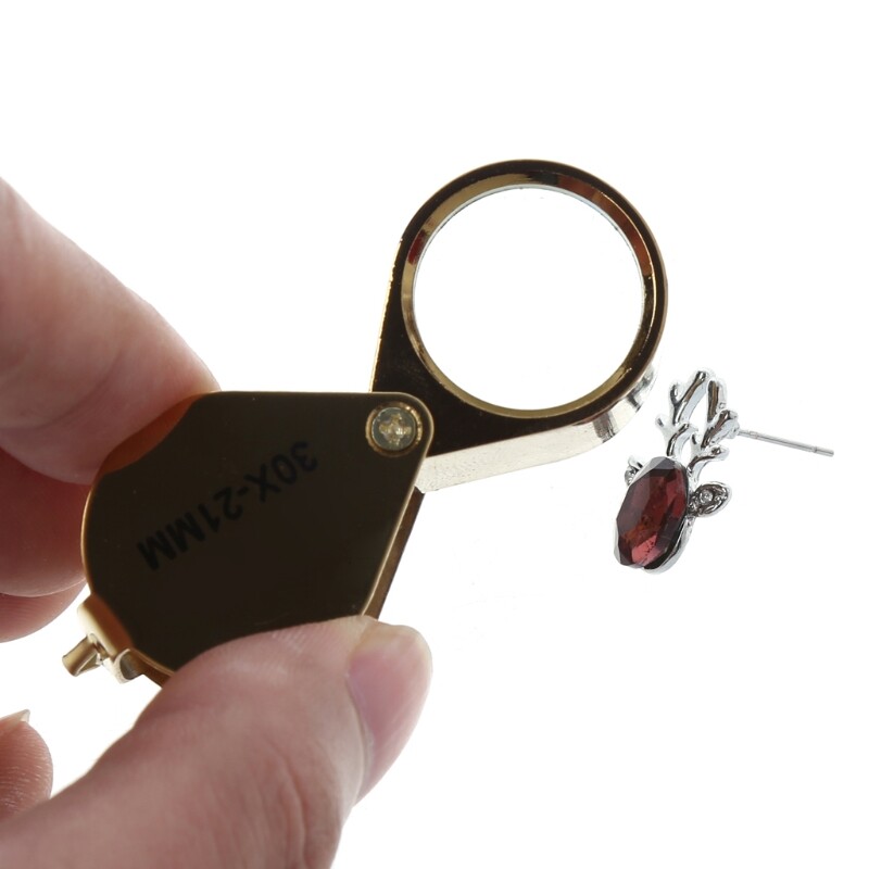 Portable 30x Foldable for Key Magnifier for Key Chain Daily Mini ...