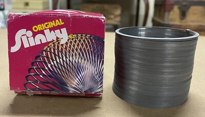 VTG Original Slinky Walking Spring Toy Box Made in USA Metal, Great ...