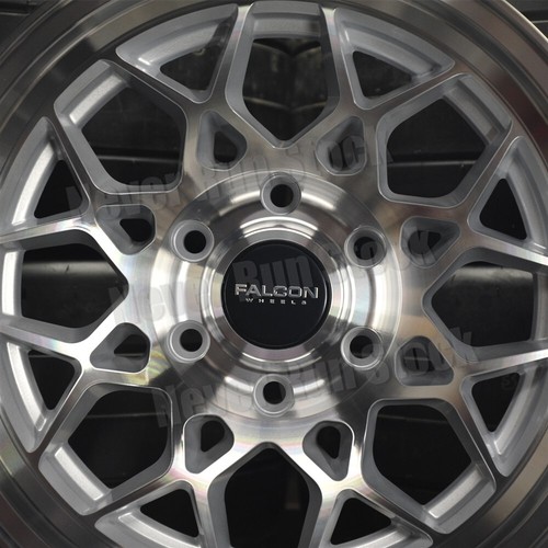 FALCON TX3 EVO 6x139.7 6x5.5 17x9 -12 OFFSET MACHINE FACE MESH TRUCK 4 ...