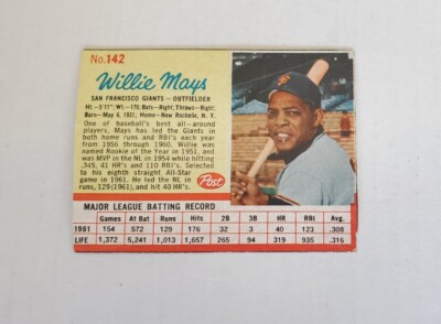 (5) 1962 POST CEREAL HAND CUT CARDS | eBay