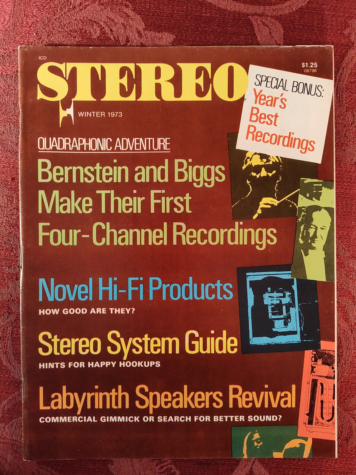Rare STEREO Magazine Winter 1973 Quadraphonic Leonard Bernstein E Power ...