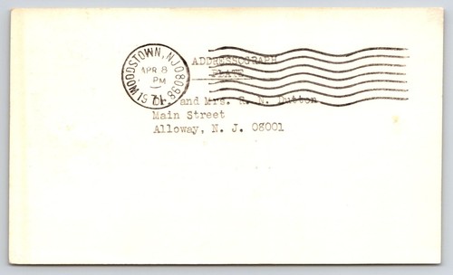 Woodstown NJ Postcard 1971 Postal History Card Ephemera | eBay