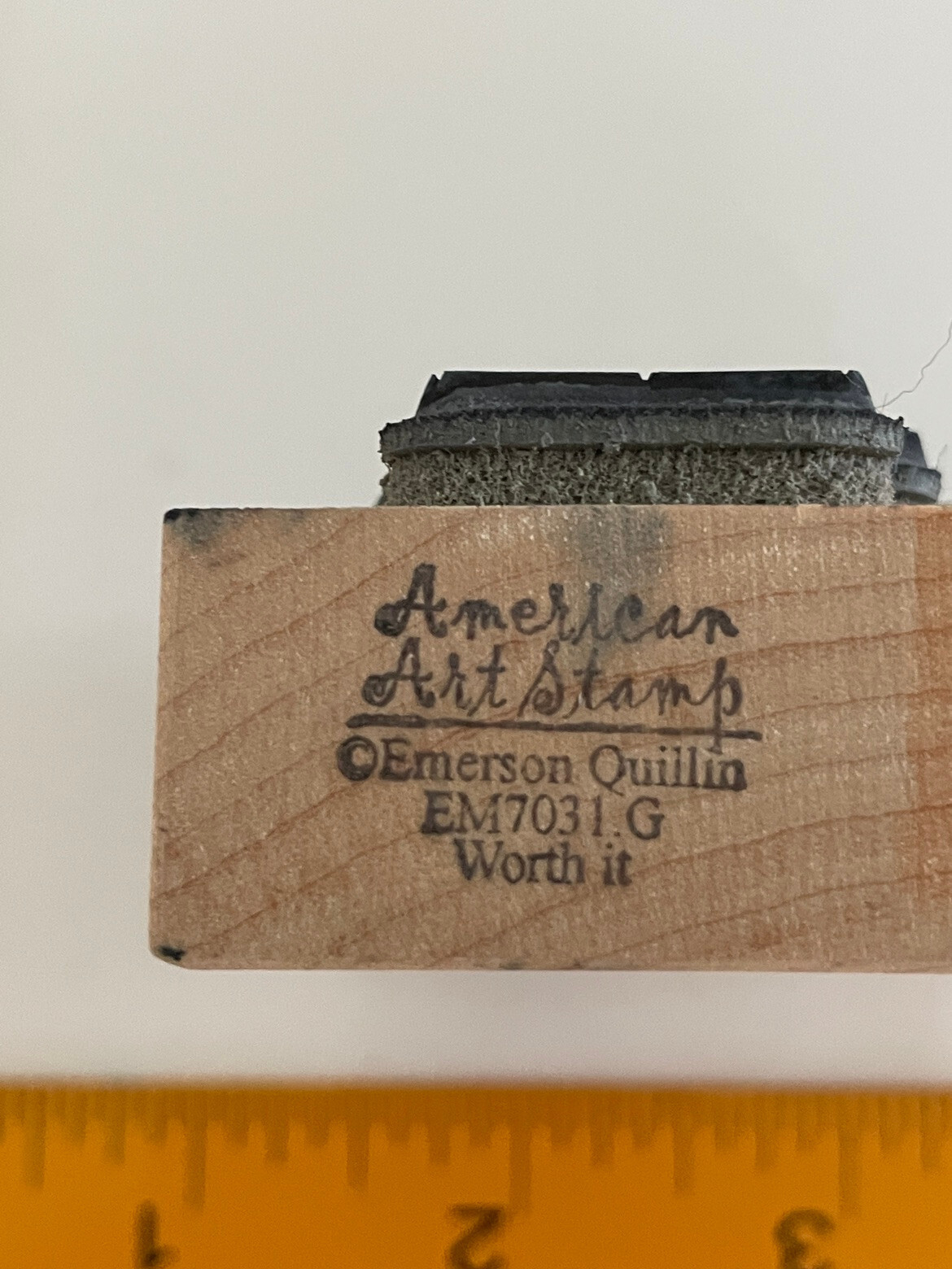 Worth It Rubber Stamp by American Art Stamp - Emerson Quillan | eBay
