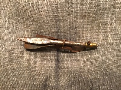 THE BOSS Primitive Corn Husker Shucker Hand Farm Tool Metal Leather ...