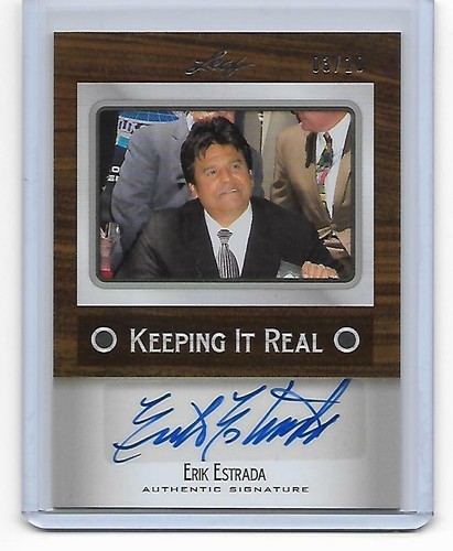 Erik Estrada Chips Frank PONCHARELLO 2012 Leaf Pop Century Auto /10 SP ...