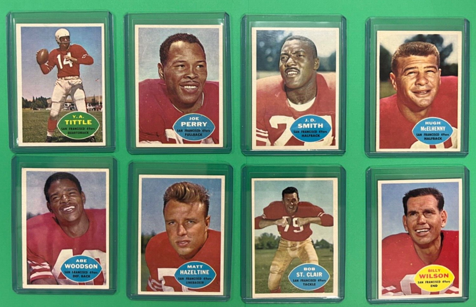 1960 TOPPS FOOTBALL COMPLETE SET 1-132 HIGH GRADE EX-MT+ - NM+ WELL ...