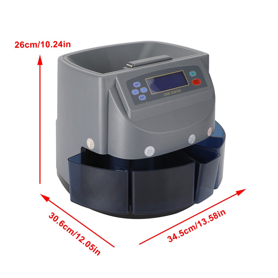 Digital Coin Counter Sorter Machine Automatic Electronic Counting ...