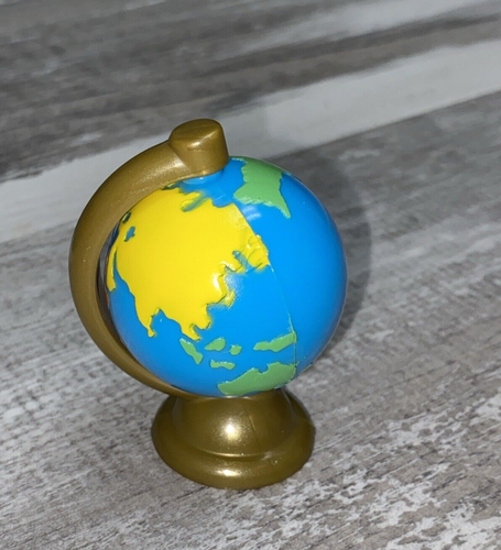 FISHER PRICE Loving Family Dollhouse WORLD GLOBE ATLAS MAP Office Doll ...