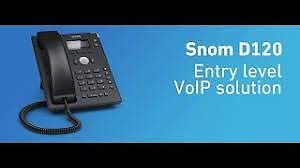 Snom Entry Level Corded IP Phone D120 Single Keypad Networking VOIP ...