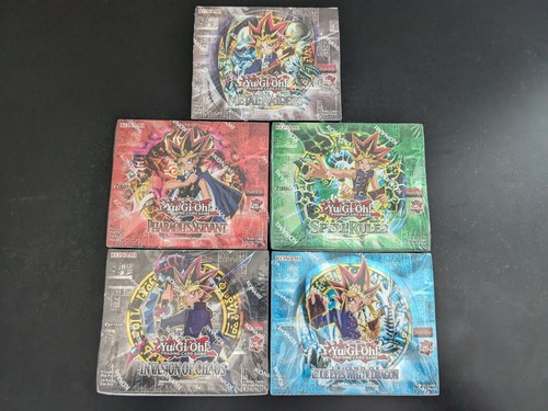 Yugioh 25th Anniversary Set of 5 Booster Boxes LOB MRD SRL PSV IOC ...
