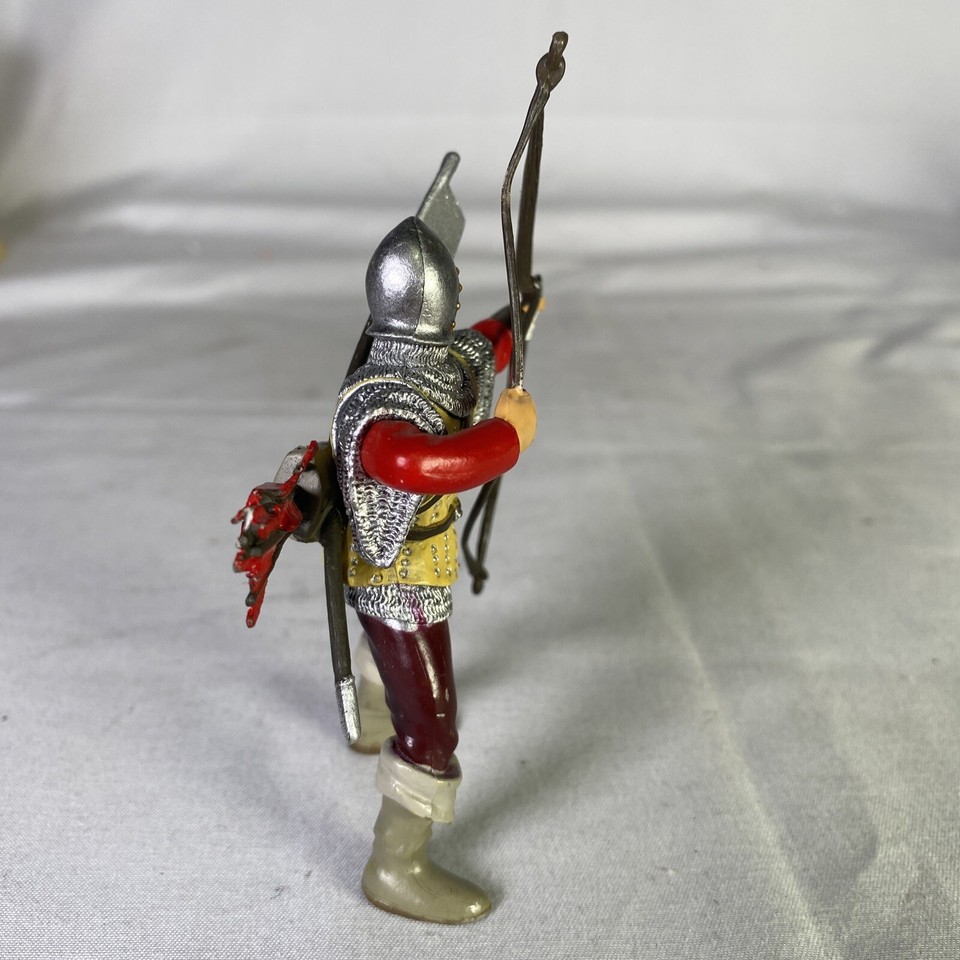 Papo Archer Medieval Knight 4" Figure Bow & Arrow Hunter W/Red Arrows ...