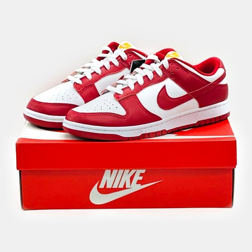 DD1391-602 Nike Dunk Low Retro USC Gym Red White University Gold Yellow ...