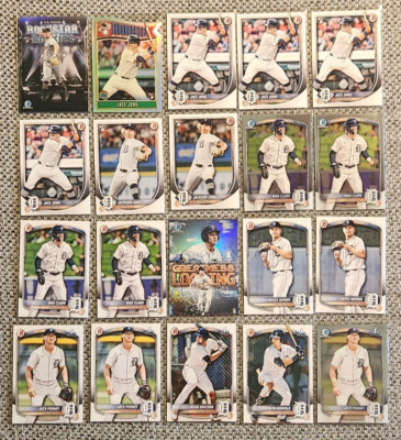 DETROIT TIGERS 20-CARD LOT 2025 Bowman RCs & Prospects Sweeney/Jung ...