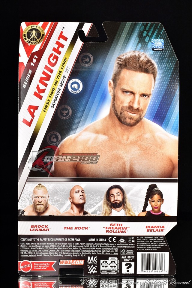 Mattel WWE NXT Basic Series 141 LA Knight Yellow Tights Chase MOC NEW ...